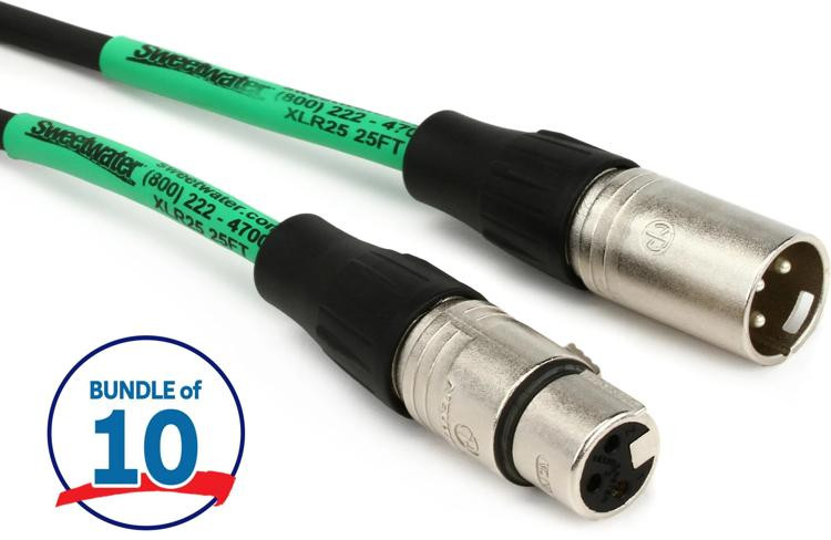 Pro Co EXM-25 Excellines Microphone Cable - 25 foot (10-Pack) | Sweetwater