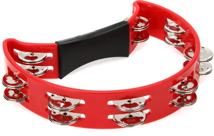 Cardinal Percussion Double-row Tambourine - Red | Sweetwater