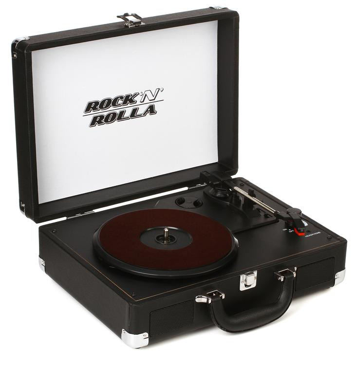 Rock N Rolla Junior Briefcase Turntable - Black | Sweetwater