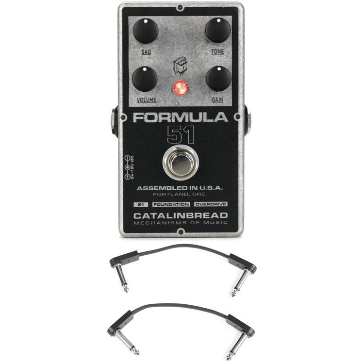 Catalinbread Formula 51 Tweed Champ-style Overdrive Pedal with 3 Patch Cables | Sweetwater