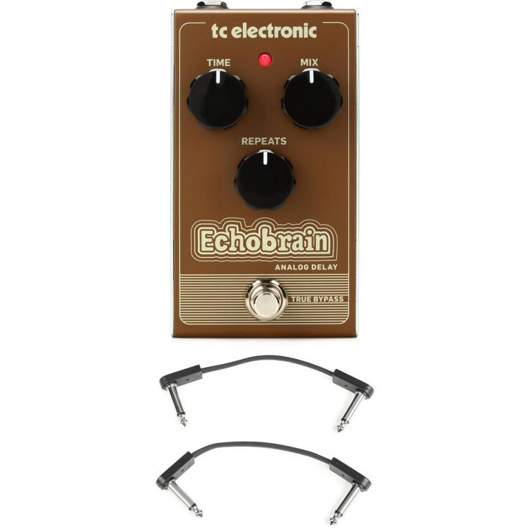 TC Electronic Echobrain Analog Delay Pedal with 3 Patch Cables | Sweetwater