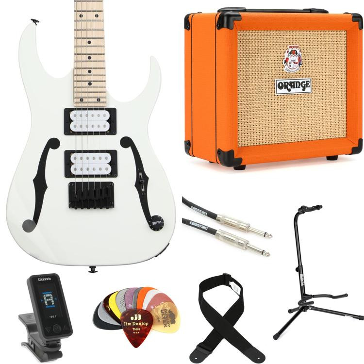Ibanez Paul Gilbert Signature PGMM31 Electric Guitar and Orange Crush 20 Amp Essentials Bundle ...
