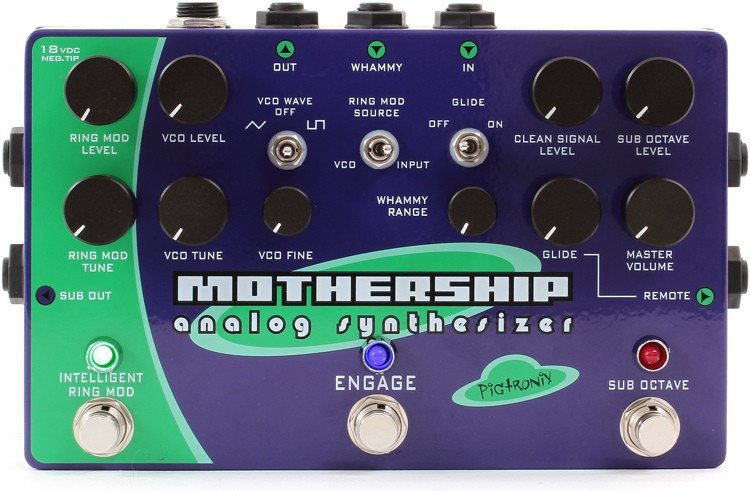 Pigtronix Mothership Guitar Synth and Ring Modulator Pedal - LTD MS-20 ...