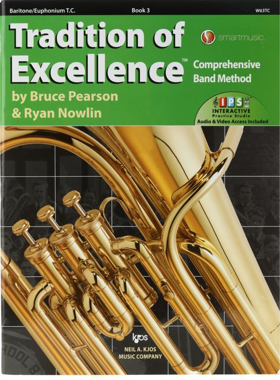 Kjos Tradition of Excellence Book 3 - Baritone/Euphonium Treble Clef ...
