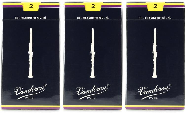 Vandoren CR102 Traditional Bb Clarinet Reed - 2.0 (30-pack) | Sweetwater
