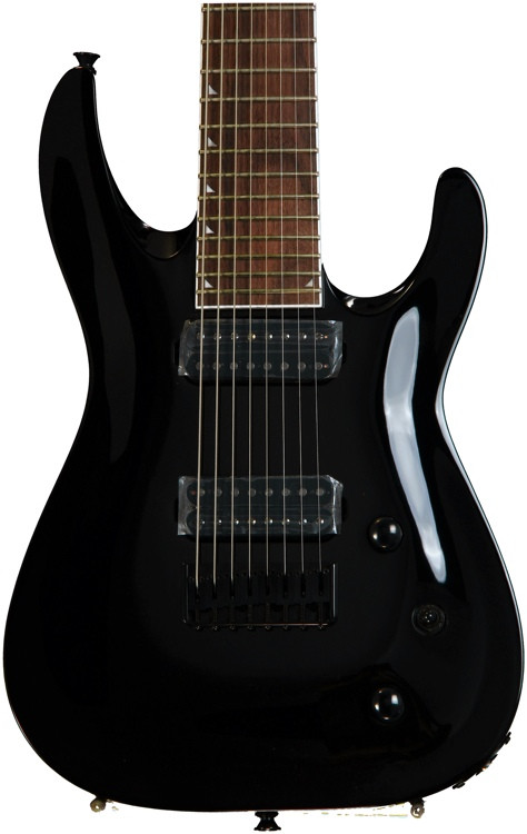 Jackson Archtop Soloist Quilt 8-string - Gloss Black | Sweetwater