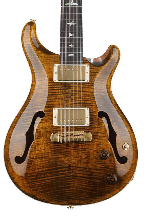PRS Hollowbody 12-string Electric Guitar - Yellow Tiger | Sweetwater