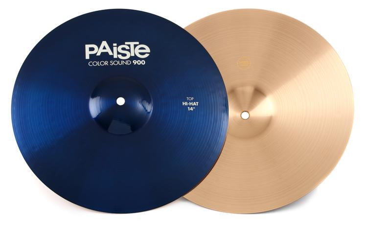 Paiste 14 inch Color Sound 900 Blue Hi-hat Cymbals | Sweetwater