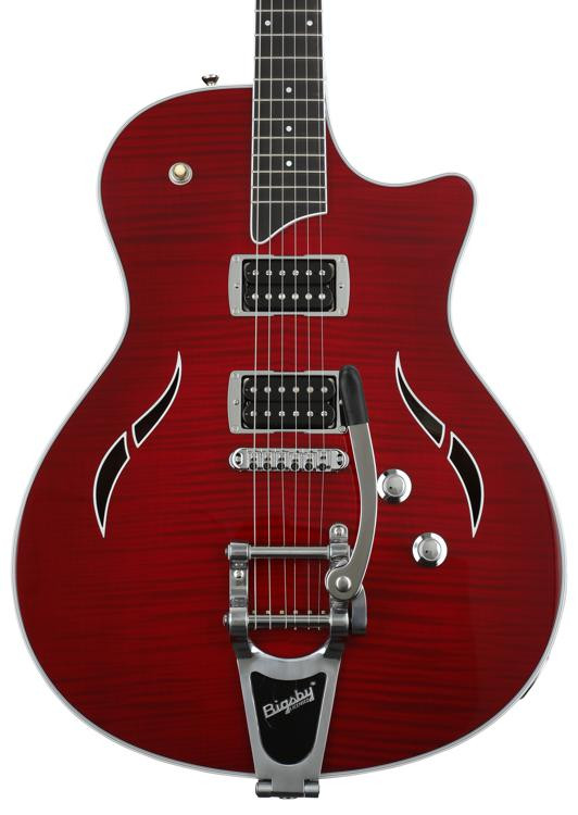 Taylor T3/B Semi-hollowbody Electric Guitar with Bigsby - Red Edgeburst ...