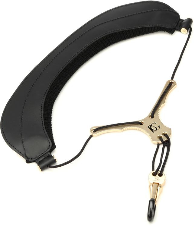 BG BGS72YMSH Leather Alto/Tenor Saxophone Zen Yoke Strap - Small | Sweetwater