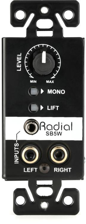 Radial StageBug SB-5W 2-channel Wall-mount Stereo Direct Box | Sweetwater