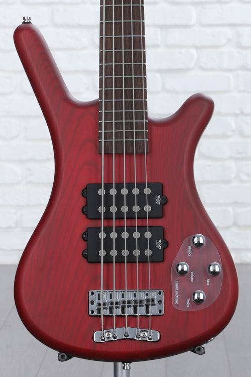 Warwick RockBass Corvette $$ 5-string Electric Bass Guitar - Burgundy ...