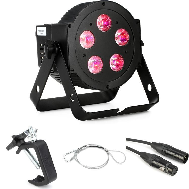 ADJ 5PX HEX RGBAW+UV LED Par Essentials Bundle | Sweetwater