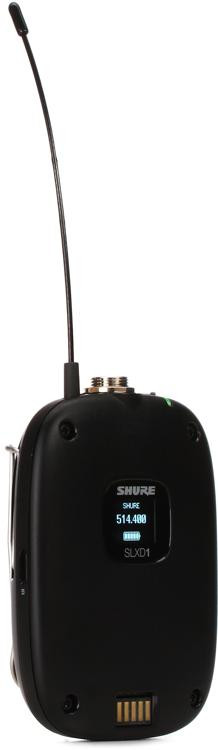 Shure SLXD1 Wireless Bodypack Transmitter - H55 Band | Sweetwater