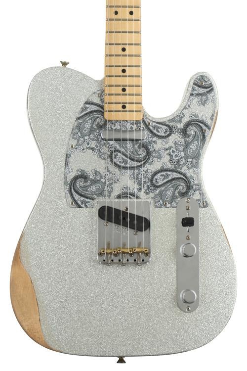Fender Brad Paisley Road Worn Telecaster - Silver Sparkle | Sweetwater