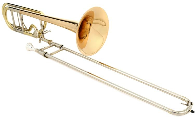 Bach LT42BOFG Stradivarius Professional Trombone - Clear Lacquer with ...