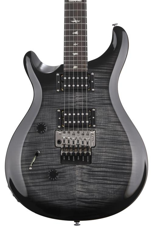 PRS SE Custom 24 Floyd Left-handed Electric Guitar - Charcoal Burst ...