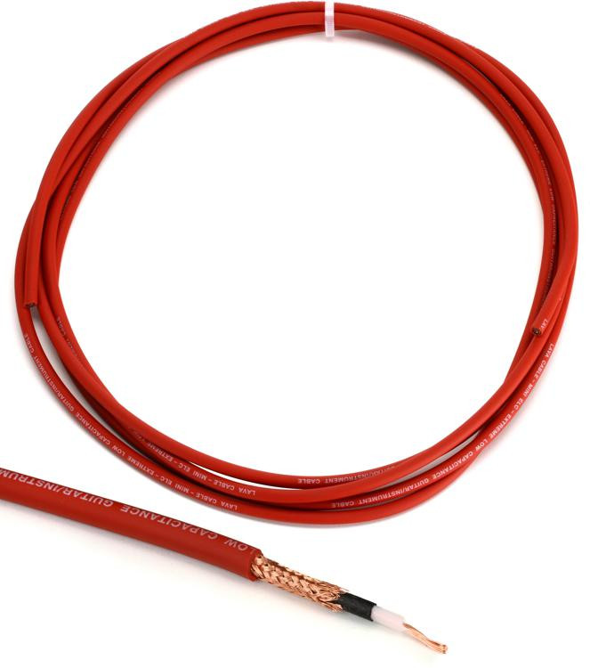 Lava Cable Mini ELC Instrument Wire - Red 10 Foot | Sweetwater