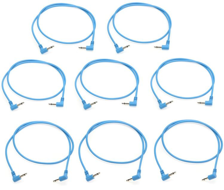 Modbap Modular Patch Cables - Angled 3.5mm TS Male to Angled 3.5mm TS ...