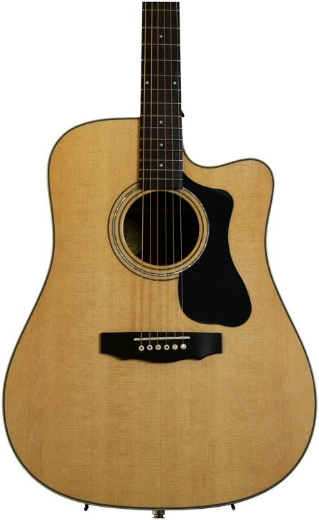 Guild D-150CE Dreadnought Acoustic/Electric w/Cutaway - Natural ...