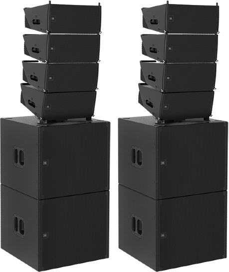 JBL SRX906LA 8 Powered Line Array 4 Powered Subwoofer Ground PA System ...