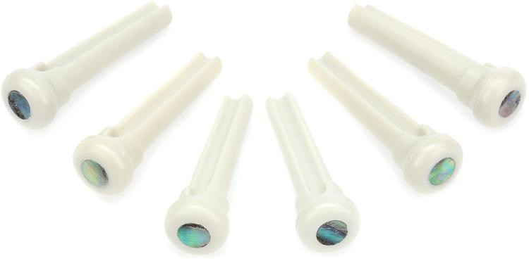 Graph Tech PP-1000-00 TUSQ Presentation Style Bridge Pin Set - White ...