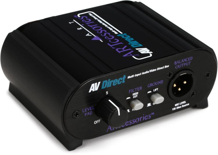 ART AVDirect 1-channel Passive, Multiple Input Direct Box | Sweetwater