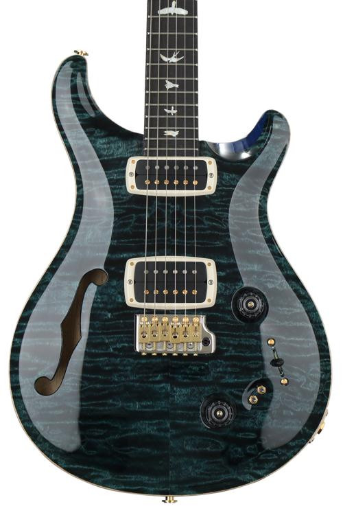 PRS Wood Library 408 Semi-hollow - Slate Blue, Trans Blue Korina Back ...