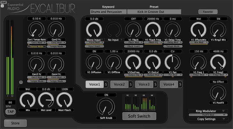 iZotope Exponential Audio: Excalibur Multi-Effects Plug-in | Sweetwater
