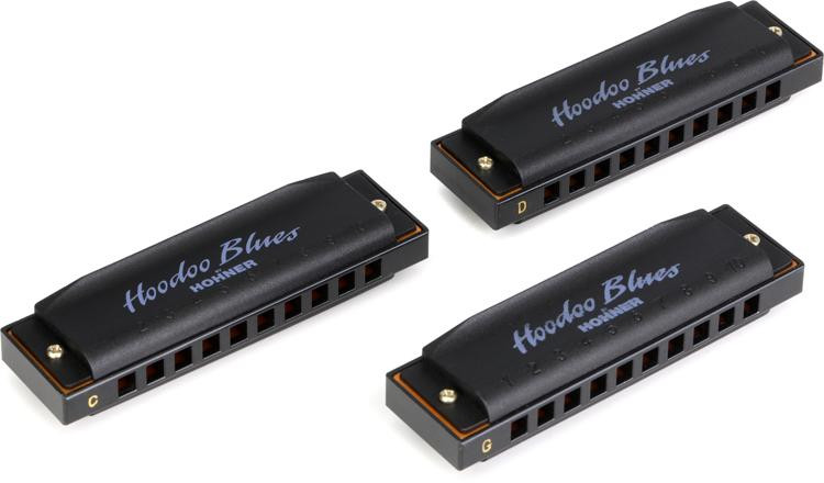 Hohner Hoodoo Blues Harmonicas - 3-pack | Sweetwater