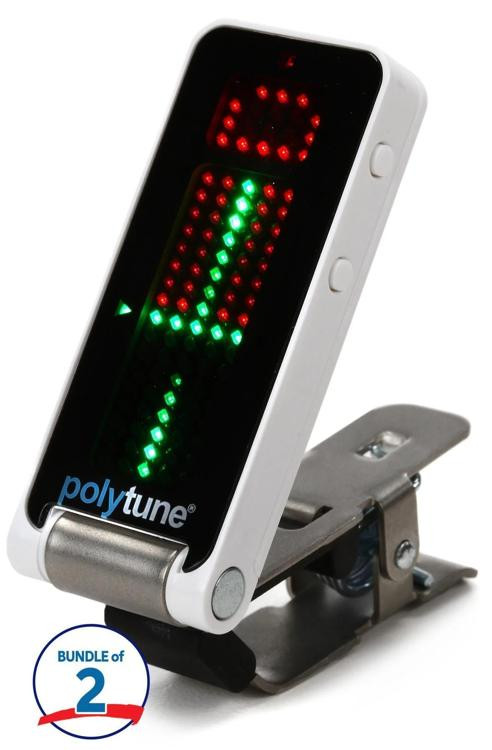 TC Electronic PolyTune Clip Clip-on Polyphonic Tuner 2 Pack | Sweetwater