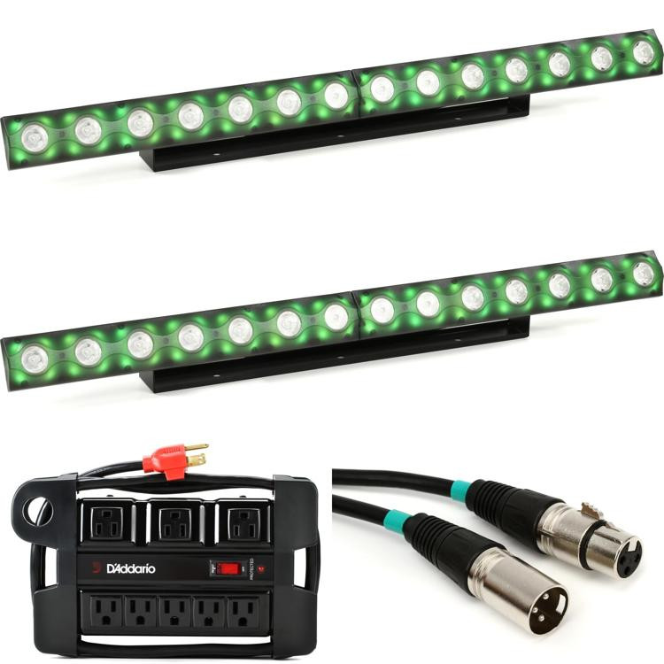 Eliminator Frost FX Bar RGBW LED Linear Wash Fixture with Cables - Pair ...