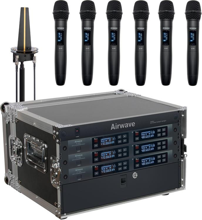 Airwave Technologies AT-SYS-6-HH 6-channel Wireless Microphone System ...