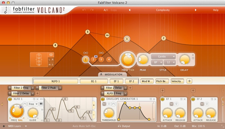 FabFilter Volcano 2 Filter Effect Plug-in | Sweetwater