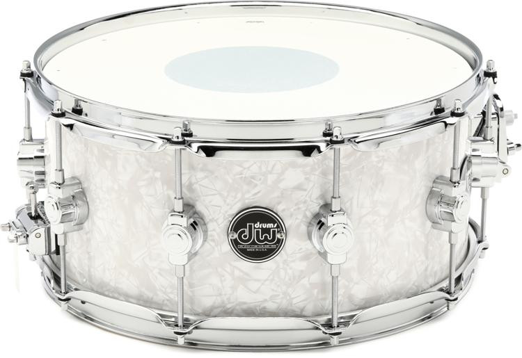DW Performance Series Snare Drum - 6.5 x 14 inch - White Marine Finish ... DW Performance Series Snare Drum - 6.5 x 14 inch - White Marine Finish ...
