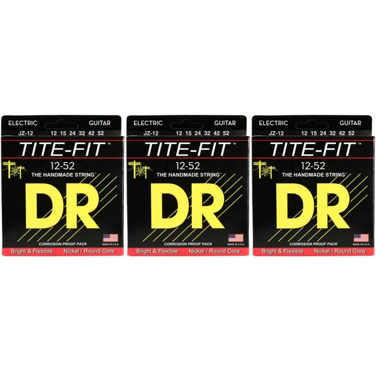 DR Strings JZ-12 Tite-Fit Compression Wound Electric Guitar Strings ...