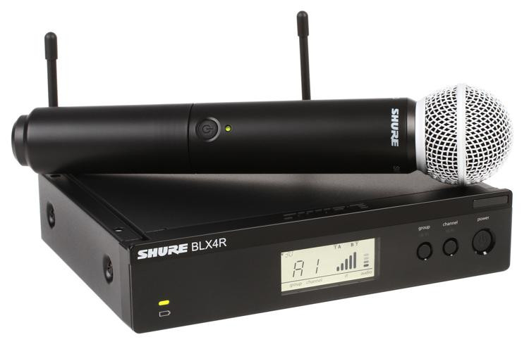 Shure BLX24R/SM58 Wireless Handheld Microphone System - H11 Band | Sweetwater