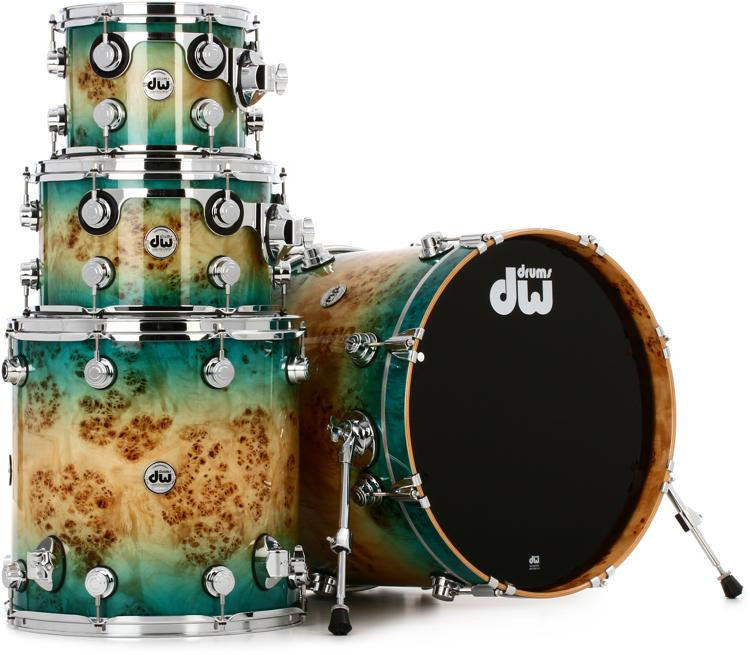 DW Collector's Series Exotic 4-piece Shell Pack - Candy Blue Azure ...