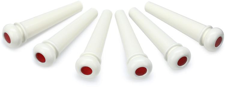 Martin Luxe Liquidmetal Bridge Pin Set - Bone Colored Reviews | Sweetwater