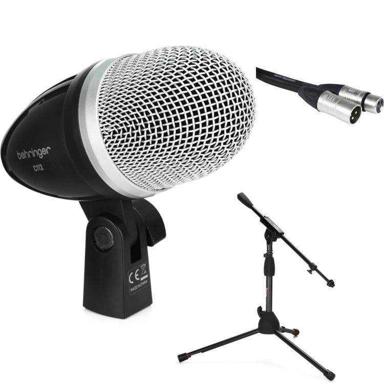 Behringer C112 Premium Dynamic Microphone for Bass Drum with Stand and ...