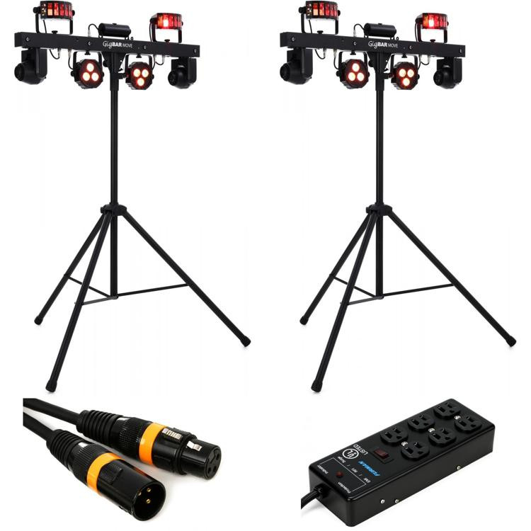 Chauvet DJ Dual Gig Bar Move 5-in-1 LED Lighting System with Cable and ...