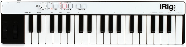 IK Multimedia iRig Keys 37-key Controller for iOS, Android, and Mac/PC ...