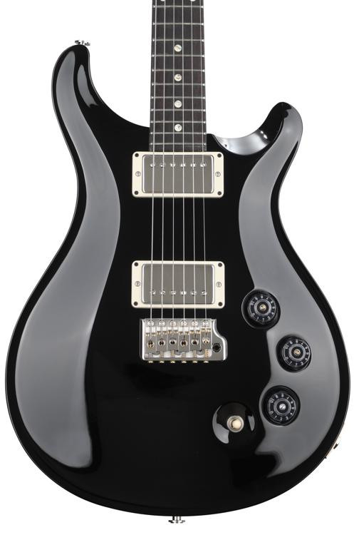PRS DGT Electric Guitar with Moon Inlays - Black, No Binding | Sweetwater