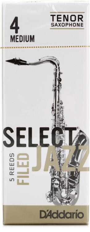 D'Addario RSF05TSX4M - Select Jazz Filed Tenor Saxophone Reeds - 4 ...