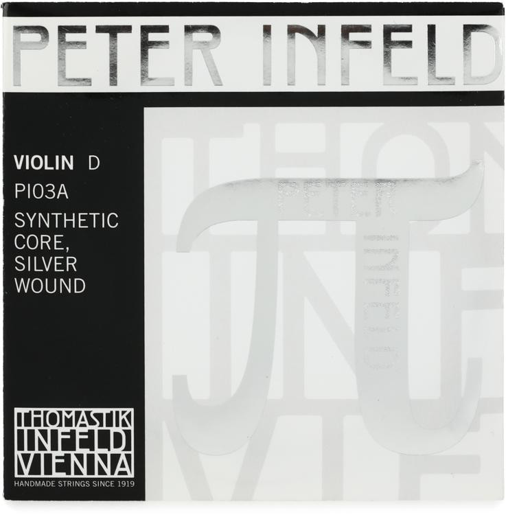 Thomastik-Infeld PI03A Peter Infeld Violin D String - 4/4 Size, Silver ...