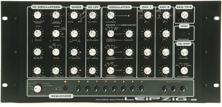Analogue Solutions Leipzig-S Analog Synthesizer with Step Sequencer ...