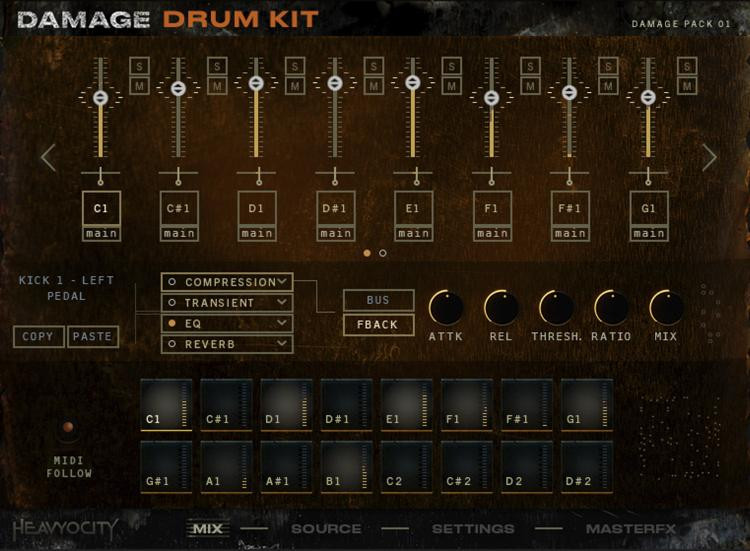 Heavyocity Damage Drum Kit Virtual Instrument | Sweetwater