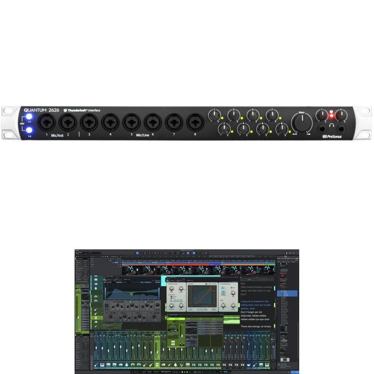 PreSonus Quantum 2626 26x26 Thunderbolt 3 Audio Interface and Studio ...