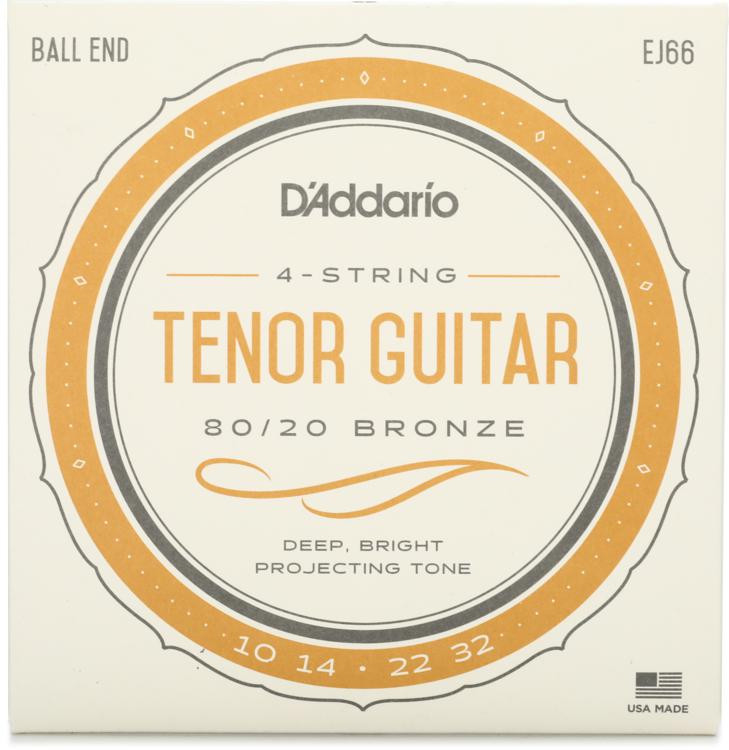 D'Addario EJ66 80/20 Bronze Acoustic Tenor Guitar Strings - .010-.032 ...