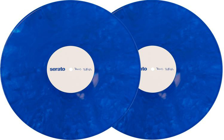 Serato Roc Raida 12-inch Control Vinyl Pair - Royal Blue | Sweetwater